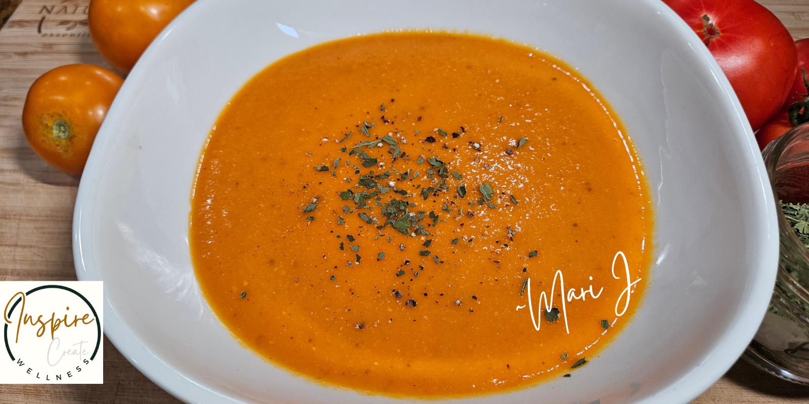Creamy Roasted Tomato Soup - Inspire Create Wellness